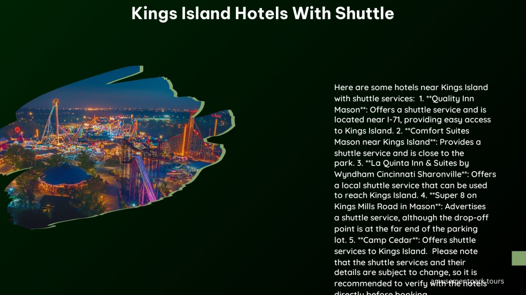 Kings Island Hotels With Shuttle: A Guide for Touring Enthusiasts ...